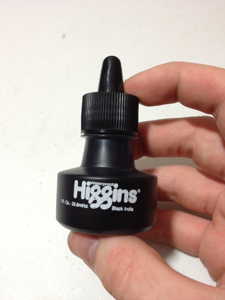 Review – Higgins Black Waterproof India Drawing Ink | Dragon Company